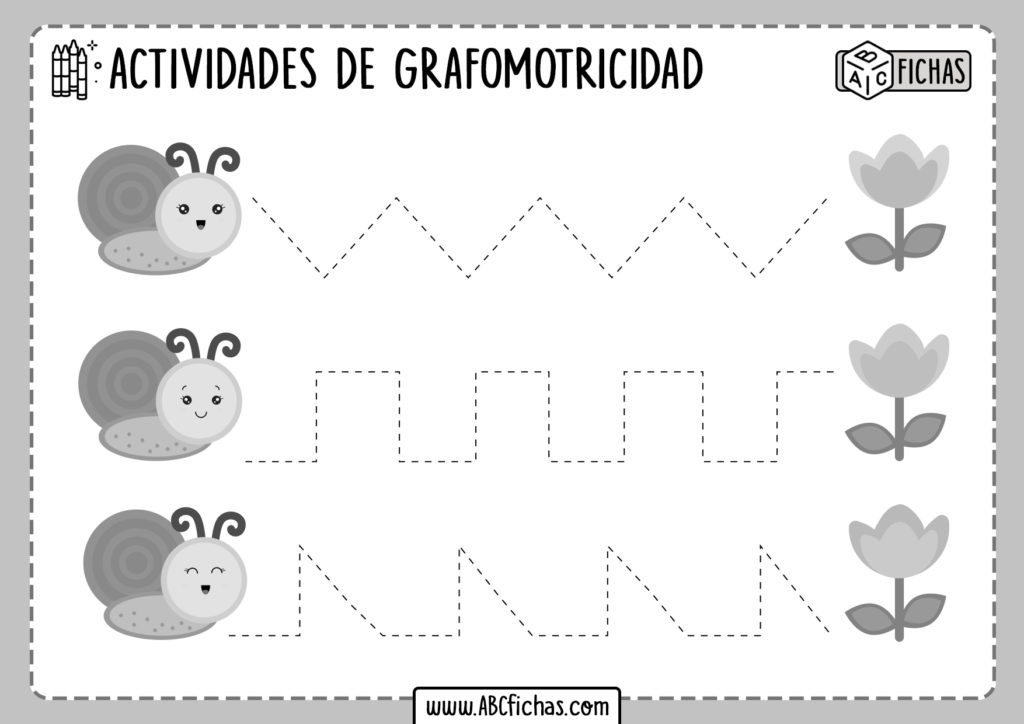 Fichas de Grafomotricidad | Trazado de Líneas y Formas