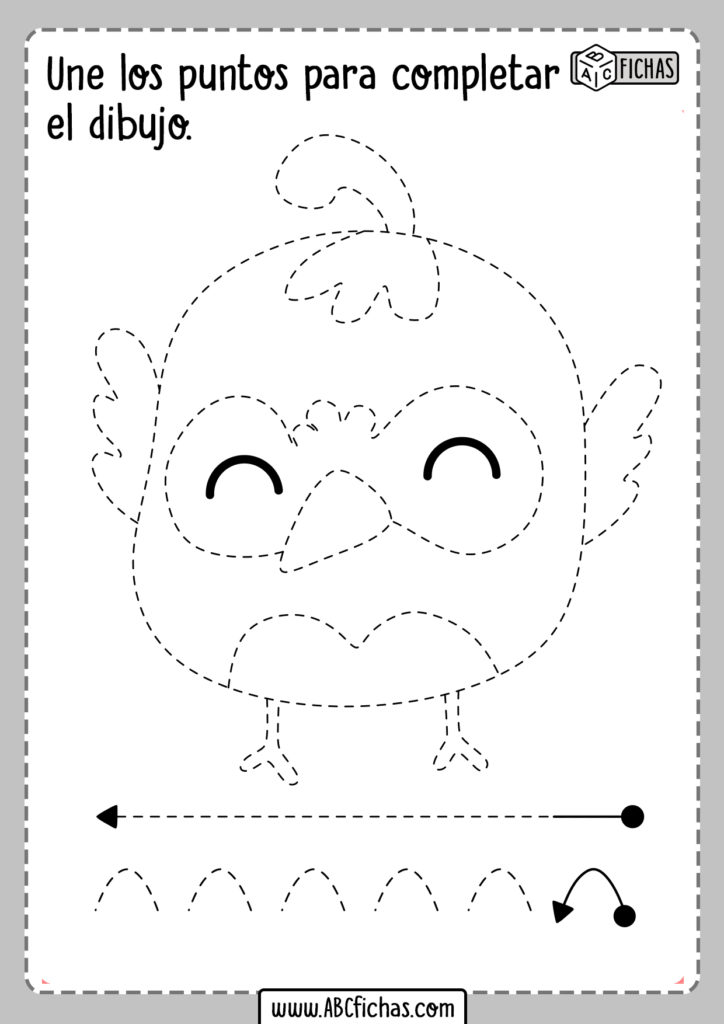 Fichas Traza y Colorea - ABC Fichas