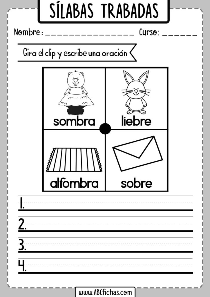 Ejercicios bra bre bri bro bru - ABC Fichas