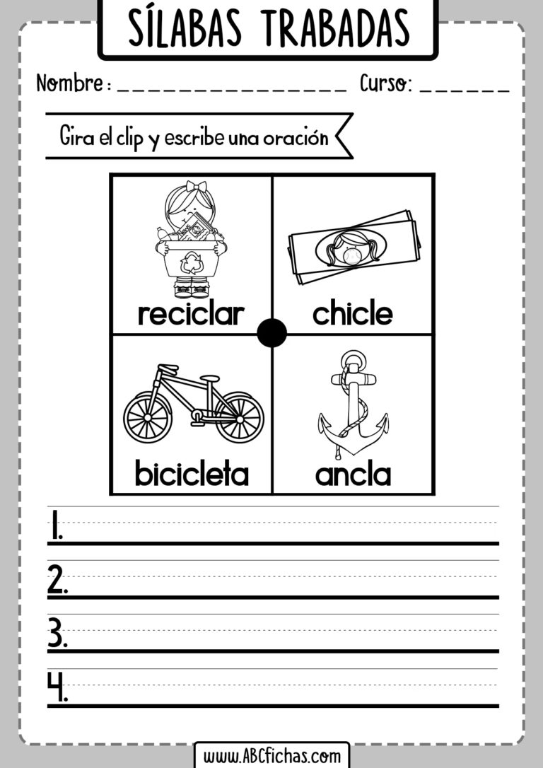 Ejercicios cla cle cli clo clu - ABC Fichas