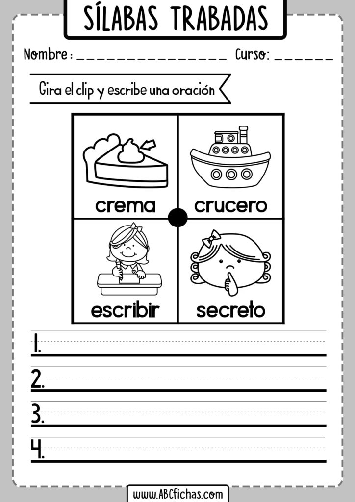 Ejercicios cra cre cri cro cru - ABC Fichas