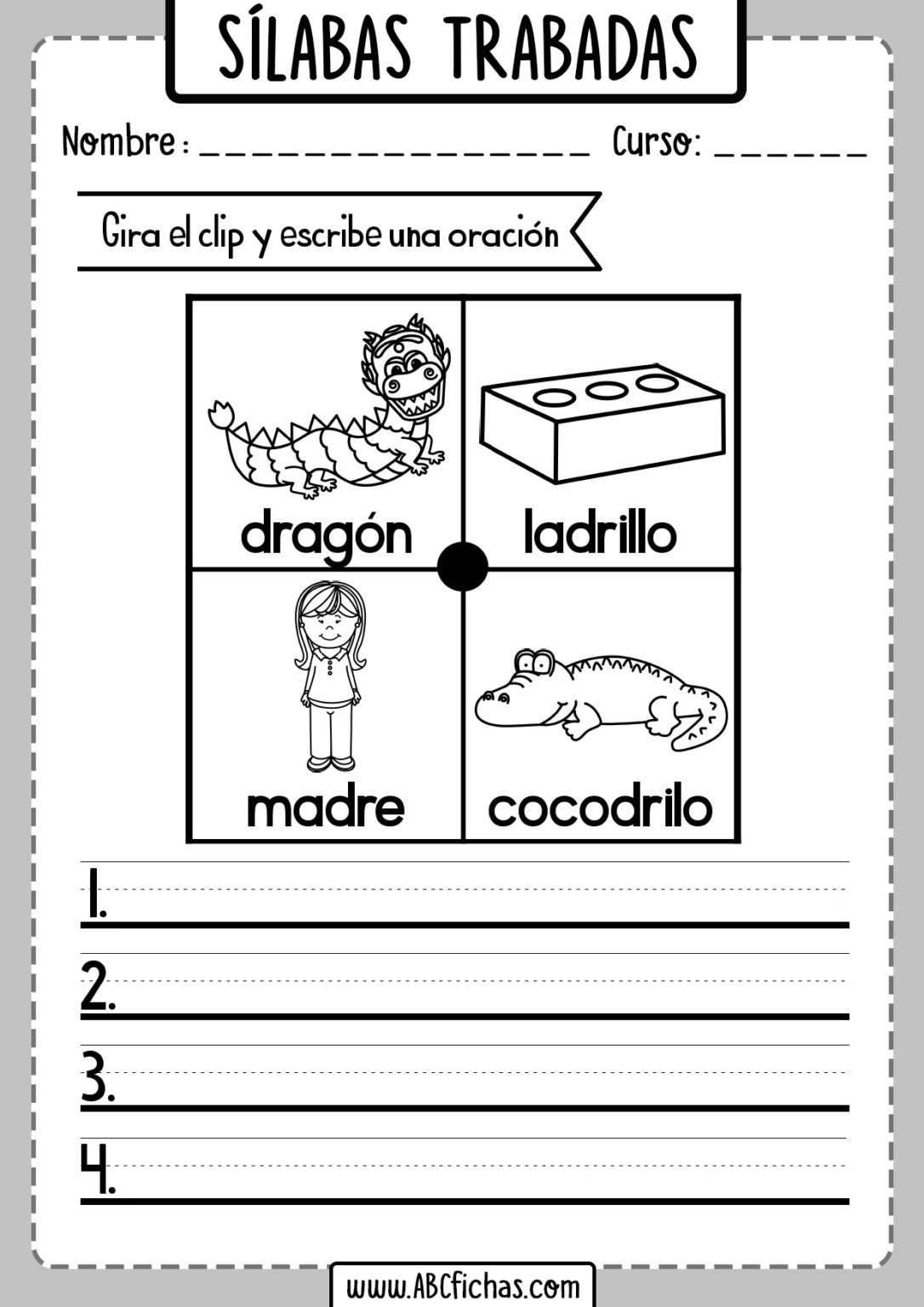 Ejercicios dra dre dri dro dru - ABC Fichas Ejercicios dra dre dri dro dru - ABC Fichas