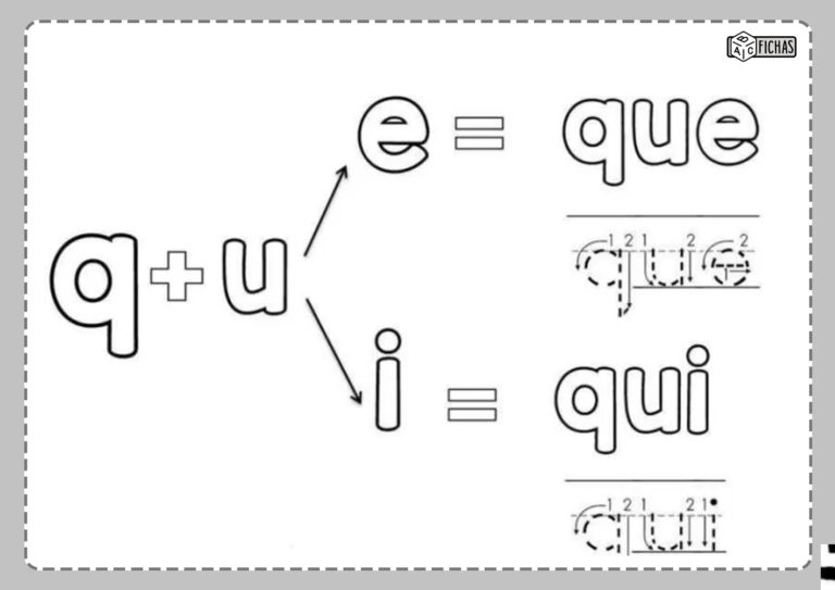 Ficha letra q - ABC Fichas