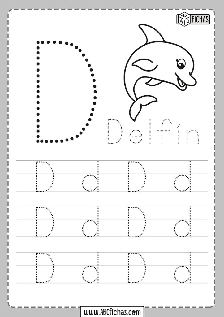 Ficha de la letra d - ABC Fichas