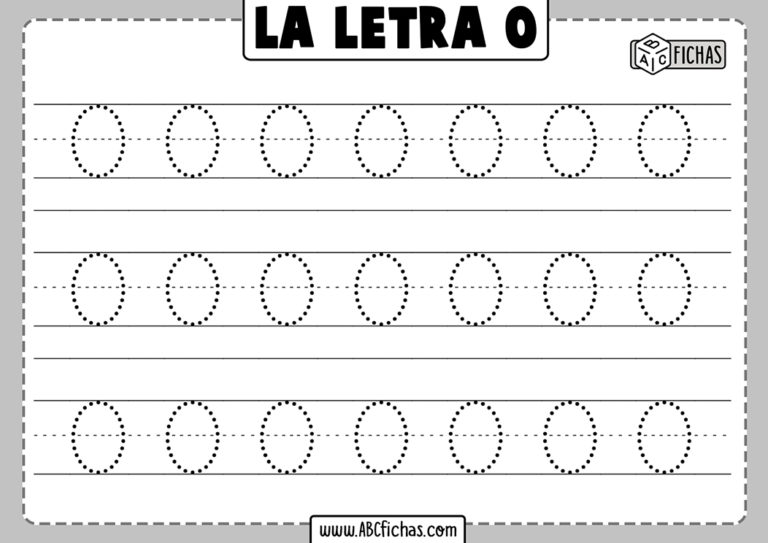 Fichas de trazar las letras del abecedario | Para Imprimir