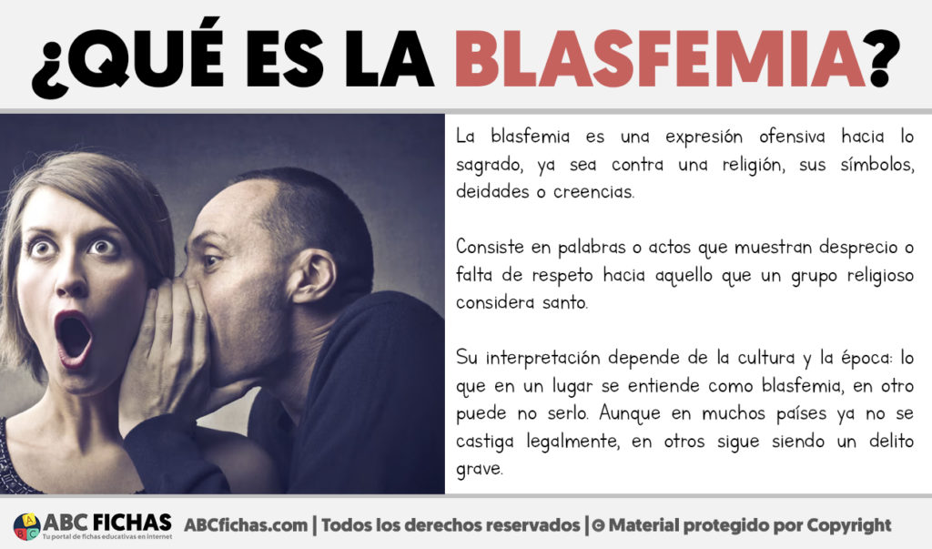 Qué es la Blasfemia | Definición de Blasfemia