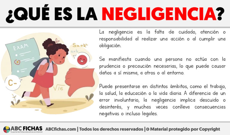 Qué es la Negligencia | Definición de Negligencia
