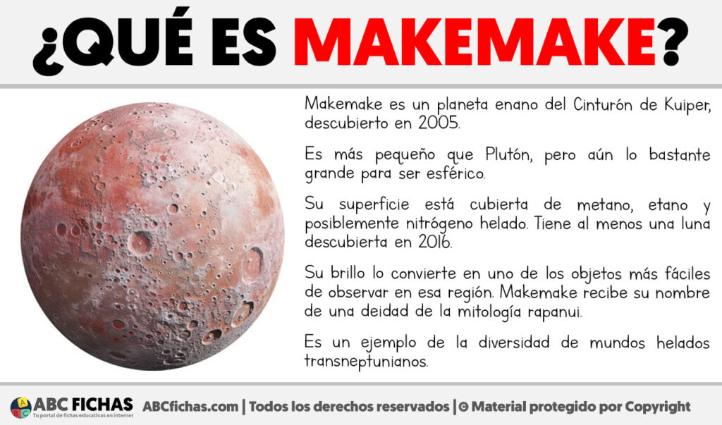 Qué es Makemake | Planeta Makemake