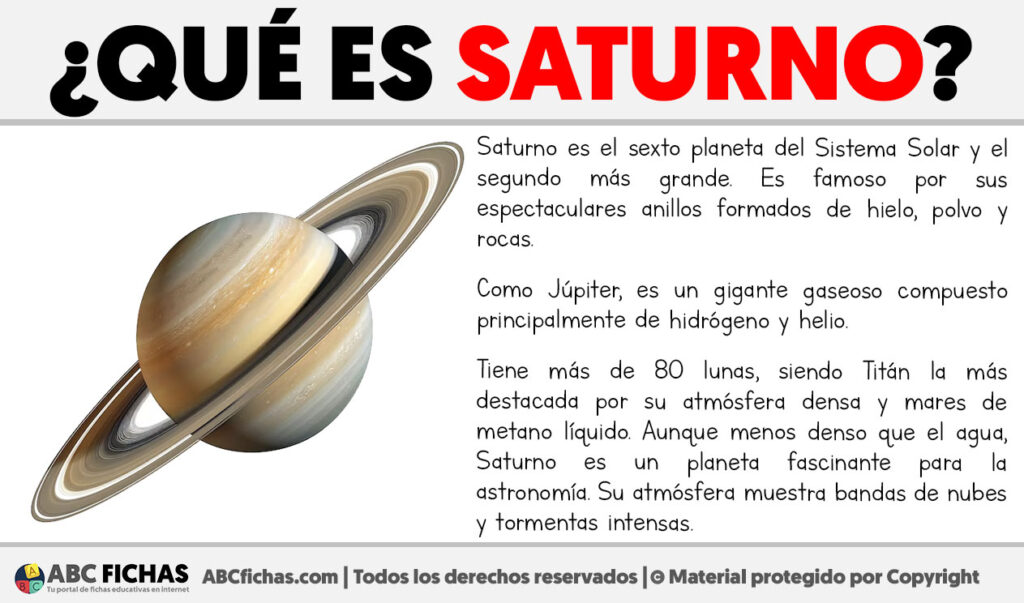 Qué es Saturno | El Planeta Saturno