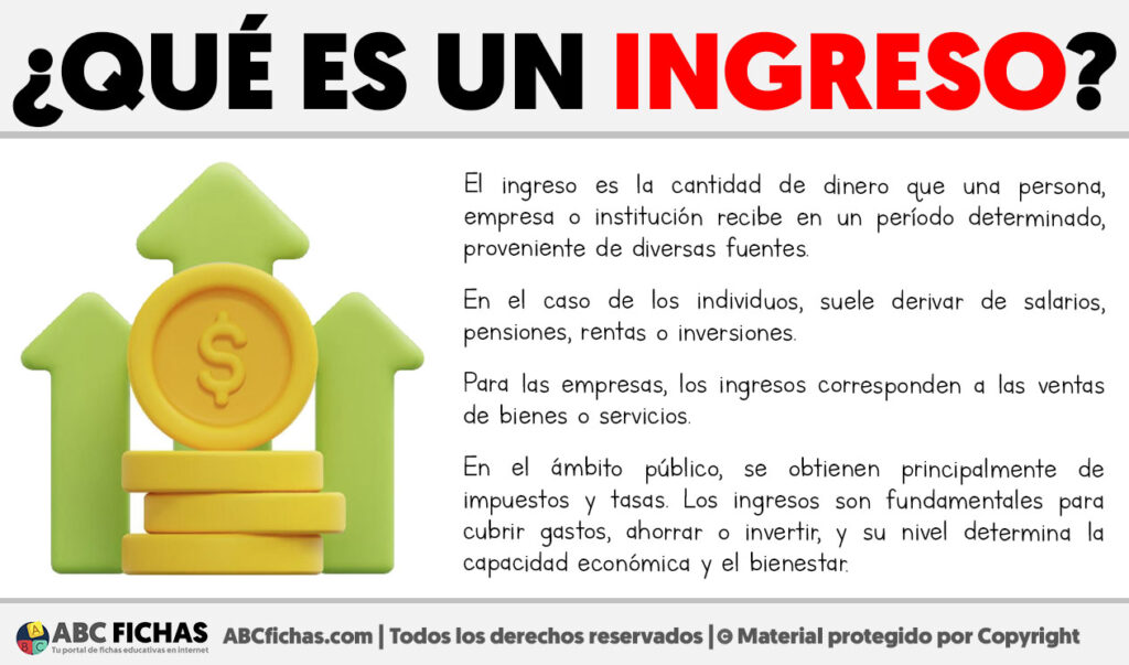 Qué es un Ingreso | Definición de Ingreso