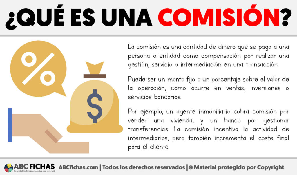 Qué es una Comisión | Definición de Comisión