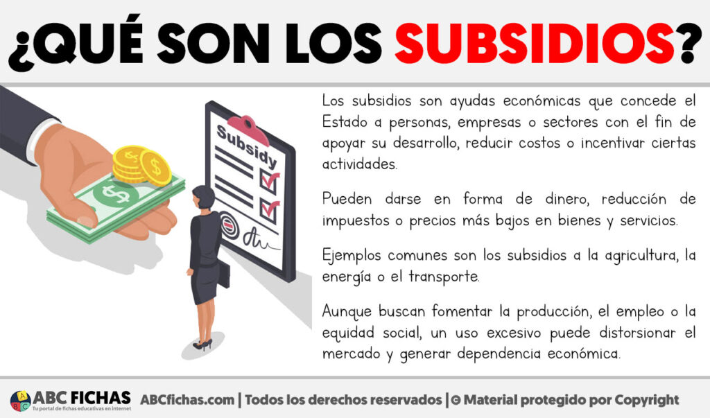 Qué son los Subsidios | Definición de Subsidio